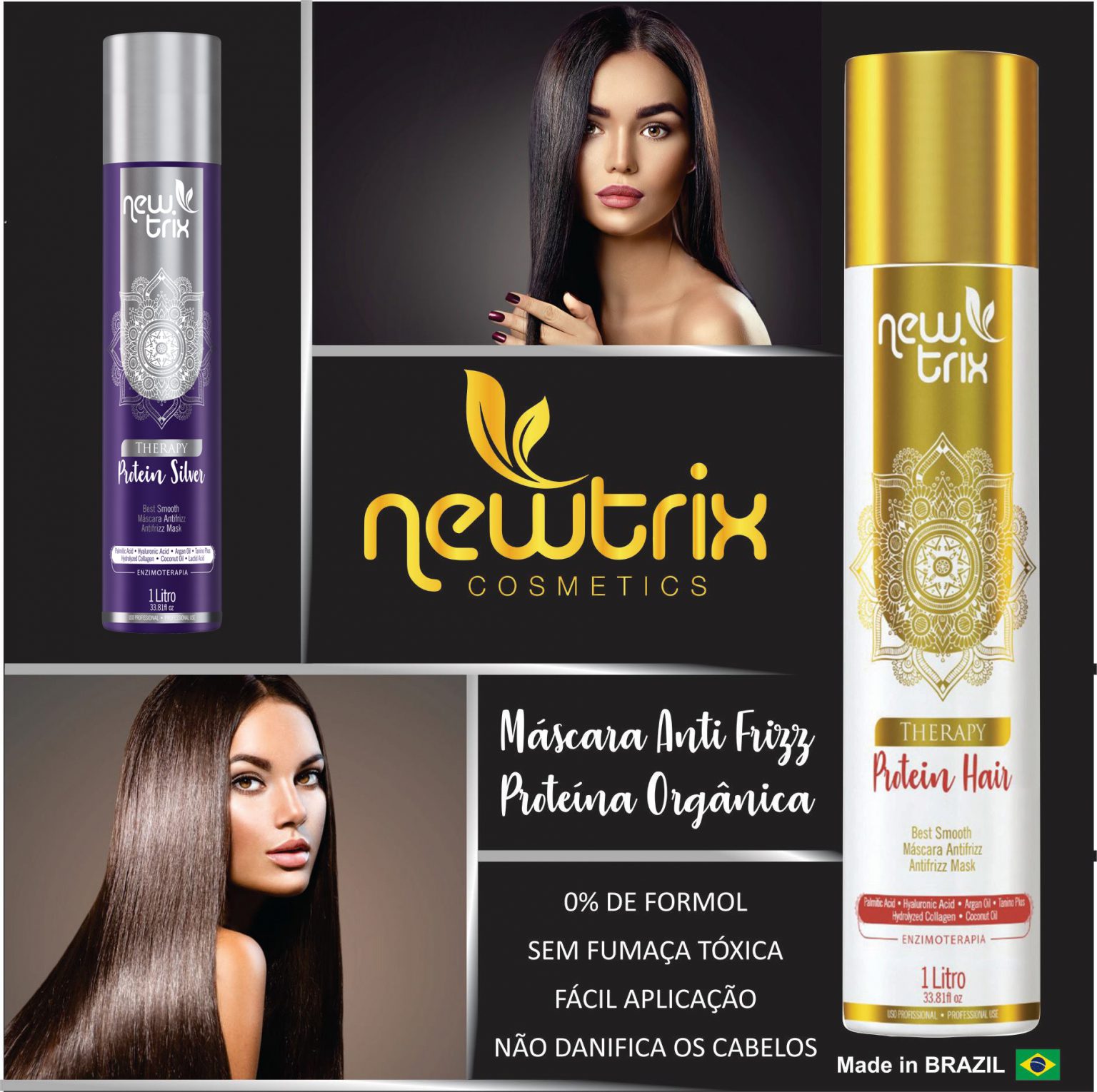 Newtrix Therapy Protein Gold (1+1) – Newtrix Keratin – Sold by 2NT1 Beauty